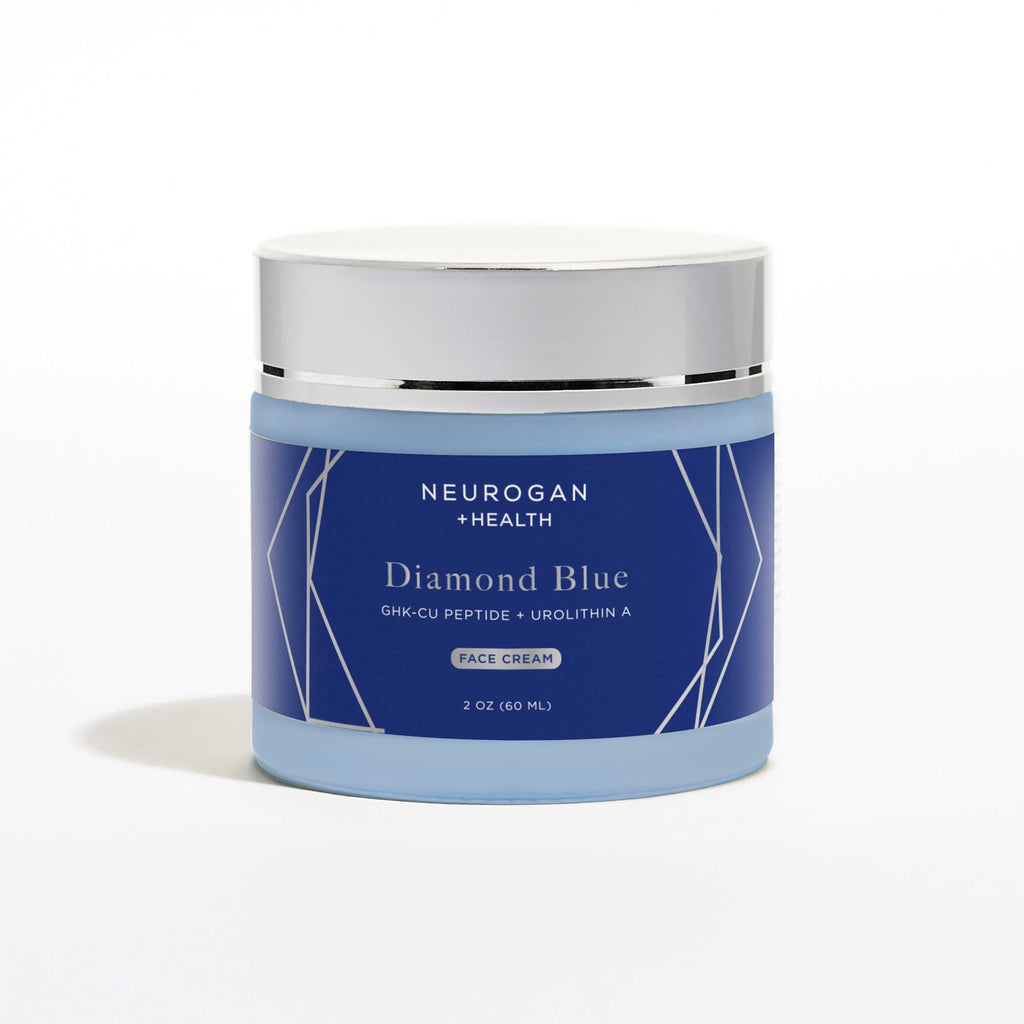 Diamond Blue Face Cream | GHK-CU + Urolithin A, 100% Natural